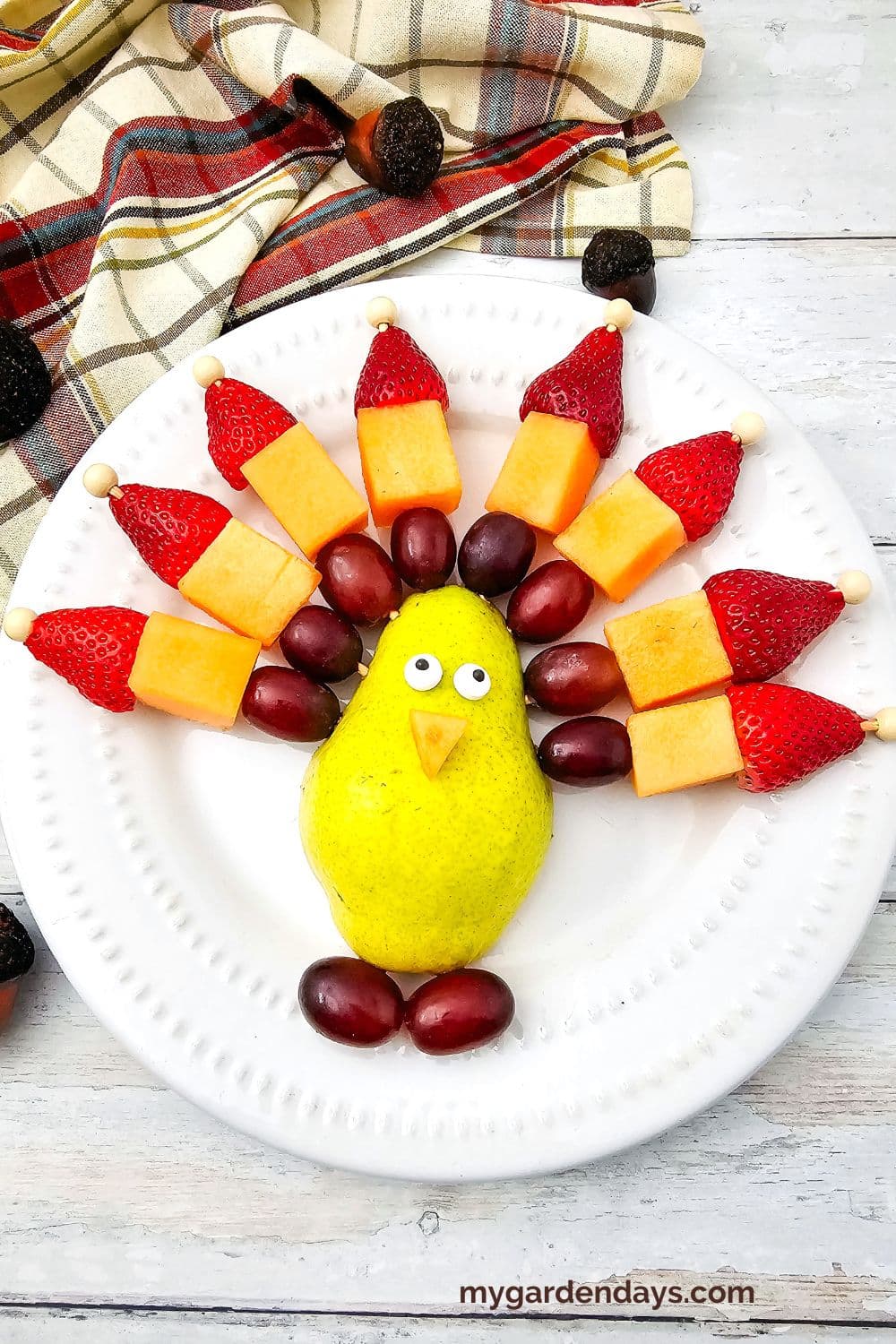 Adorable Thanksgiving Fruit Turkey Everyone Will Gobble Up | My Garden Days